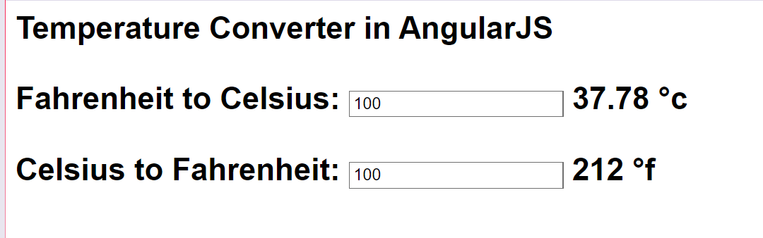 Free Programming Source Codes And Computer Programming Tutorials Temperature Converter In Angularjs