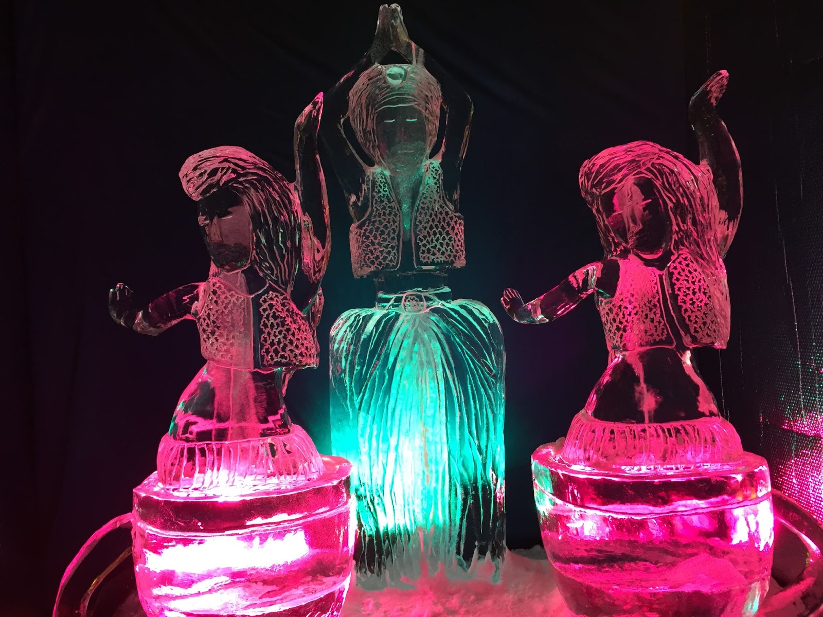The Newman Family: Nutcracker in Ice Sculptures