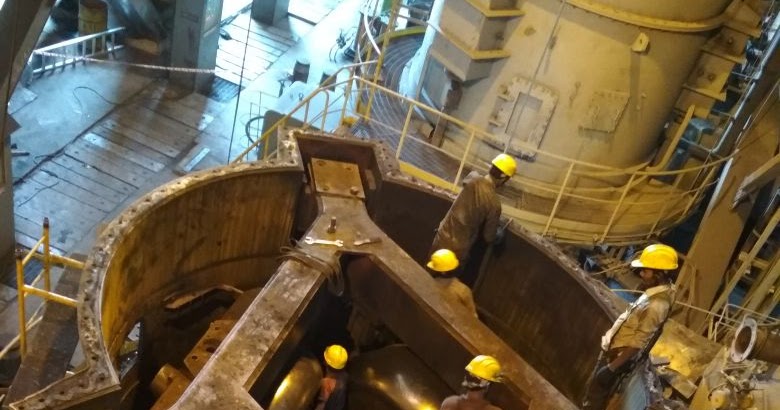 Coal mill overhauling works