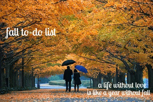 KEEP CALM AND CARRY ON: FALL TO-DO LIST + A VIDEO