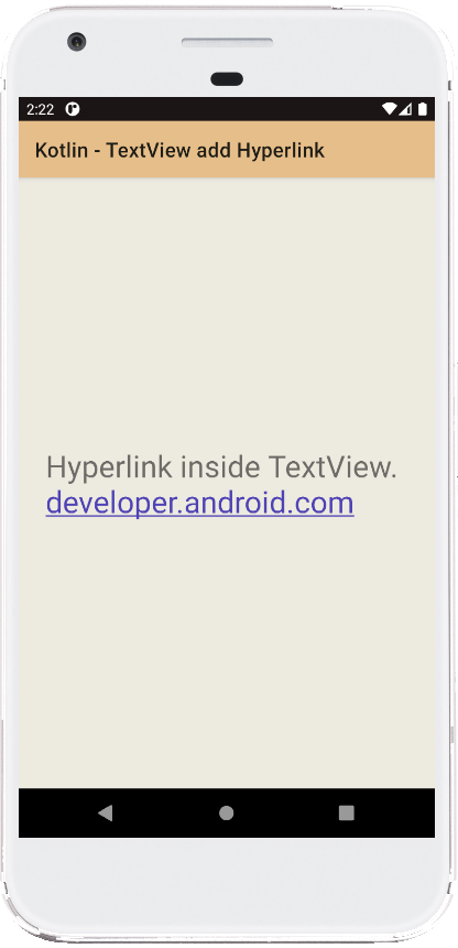 Android Kotlin Textview Add Hyperlink Programmatically