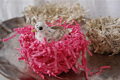 saltbox treasures: Paper bird nests