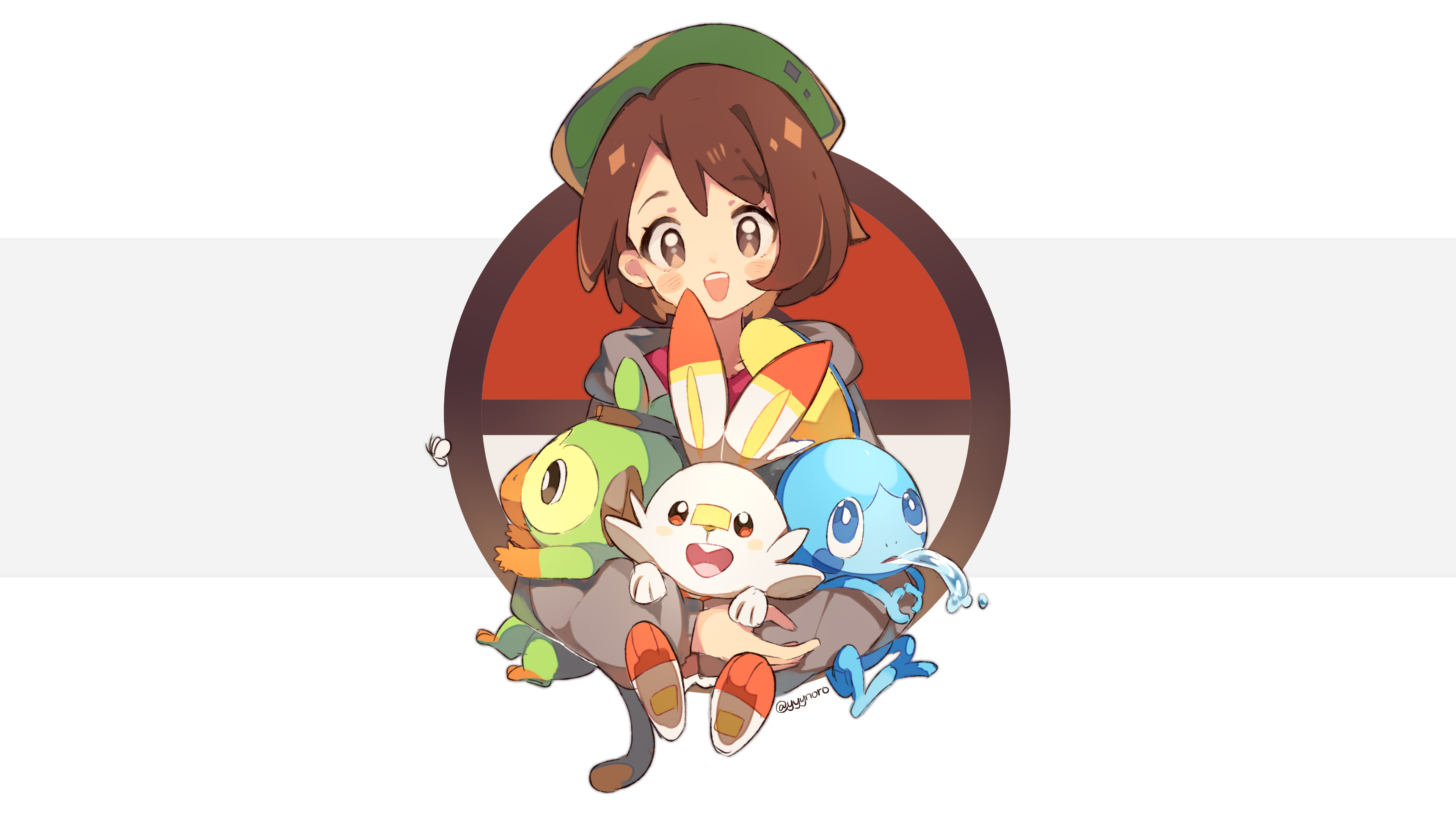 Scorbunny, Grookey, Sobble, Pokemon Sword and Shield, Female, Pokemon ...