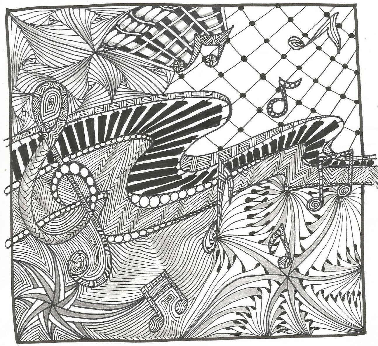 Journey Through Zentangle Art: New Tangle