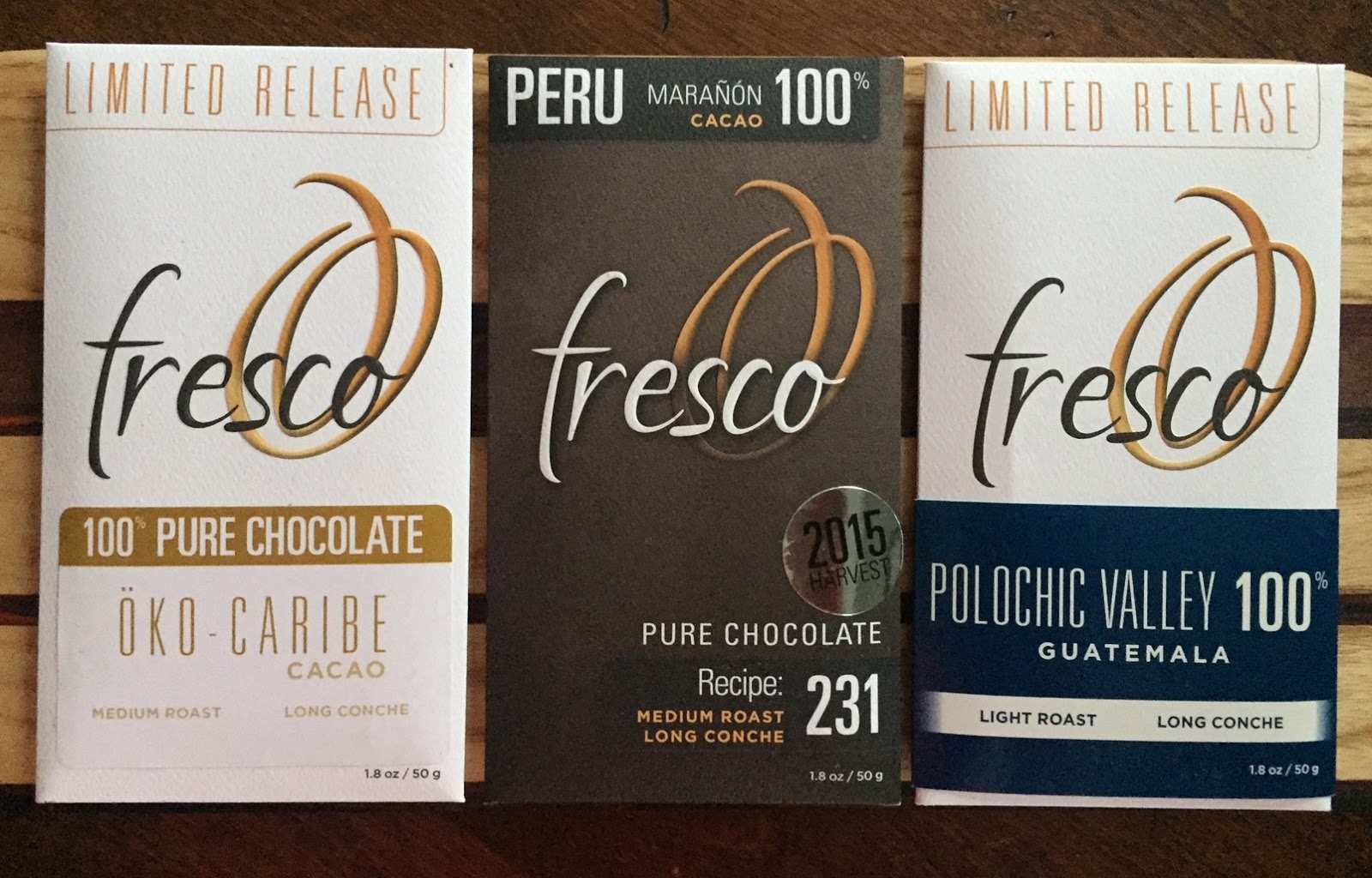 The Ultimate Chocolate Blog: Fresco 100% Dark Chocolate Line-Up: An Eye ...