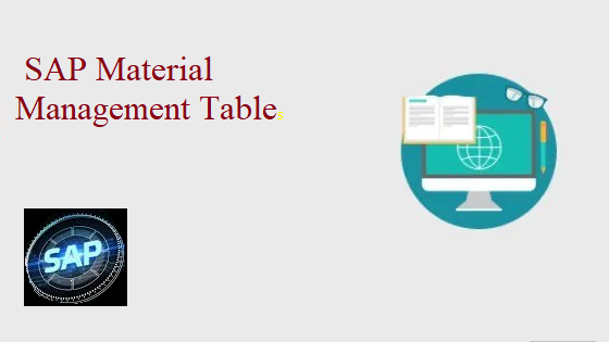 SAP Material Management Tables