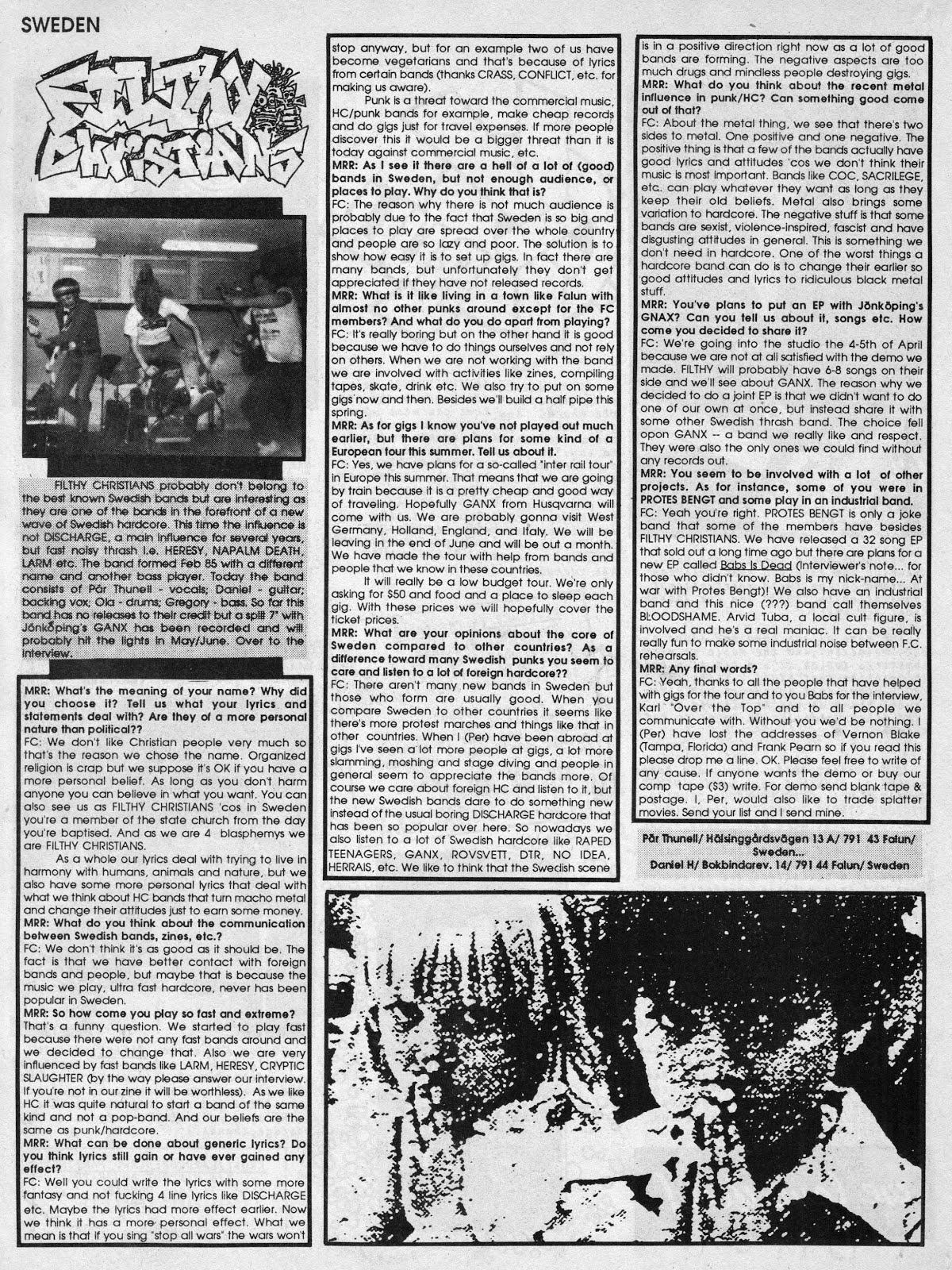 Selfish Few: Filthy Christians - Earache Demo '88, Live Planet X '87 ...