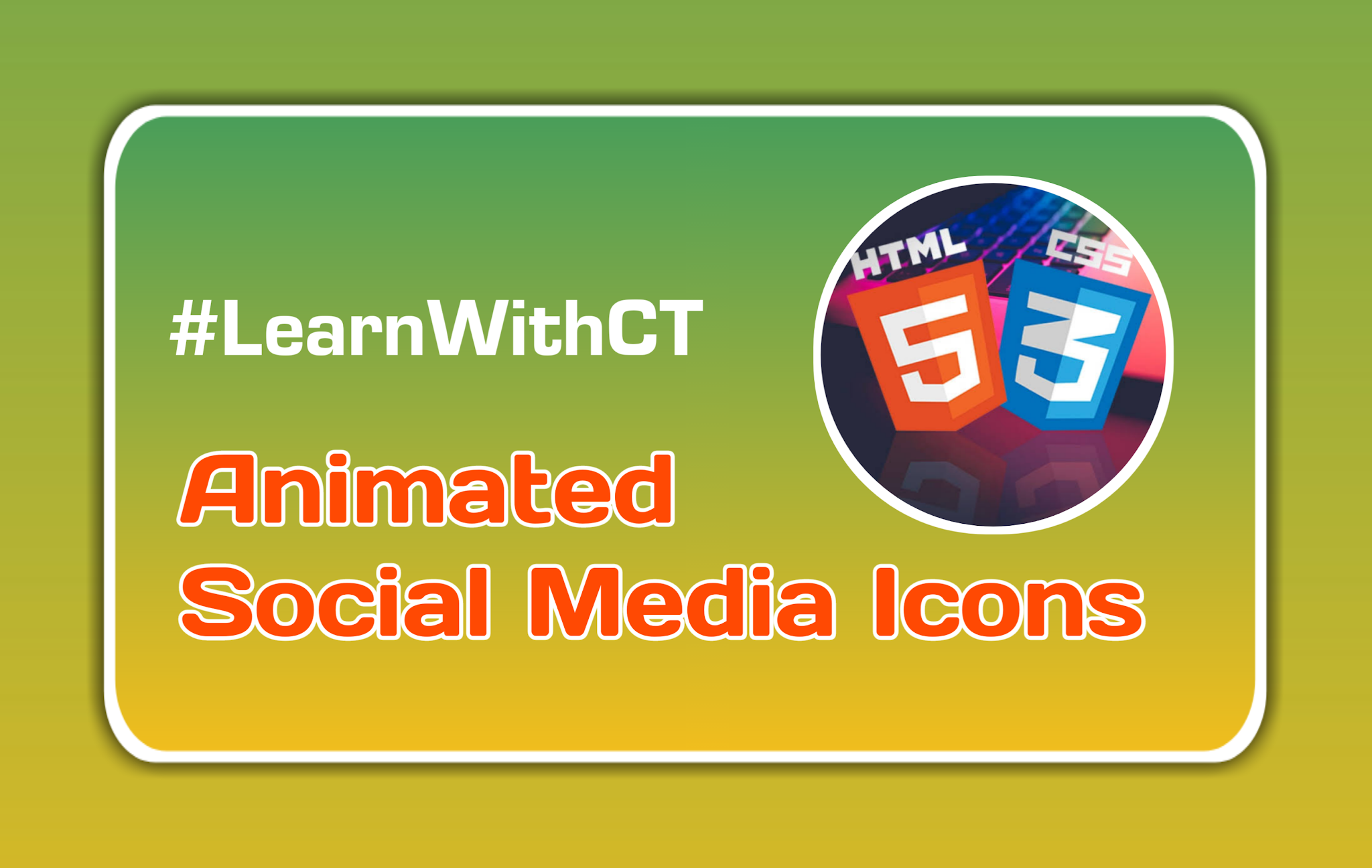 Creating Animated Social Media Icons - CODING TAGGERS