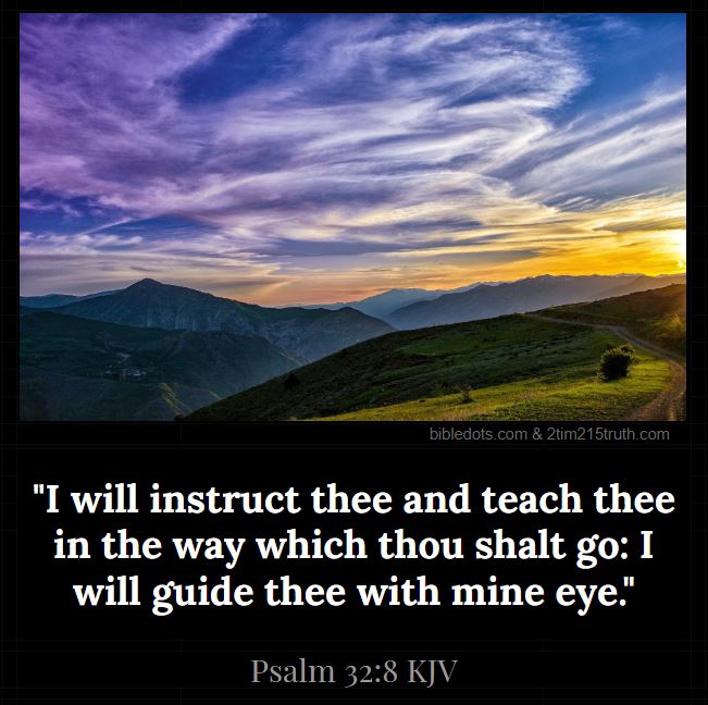 2 Timothy 2:15 Truth: Verse of the Day: Psalm 32:8 KJV
