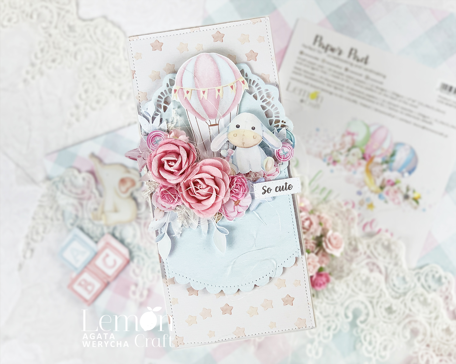 BABY BOOM LemonCraft - dziecięce papiery do scrapbookingu w pastelowych ...