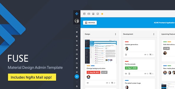 Fuse Angular 8 Material Design Admin Template