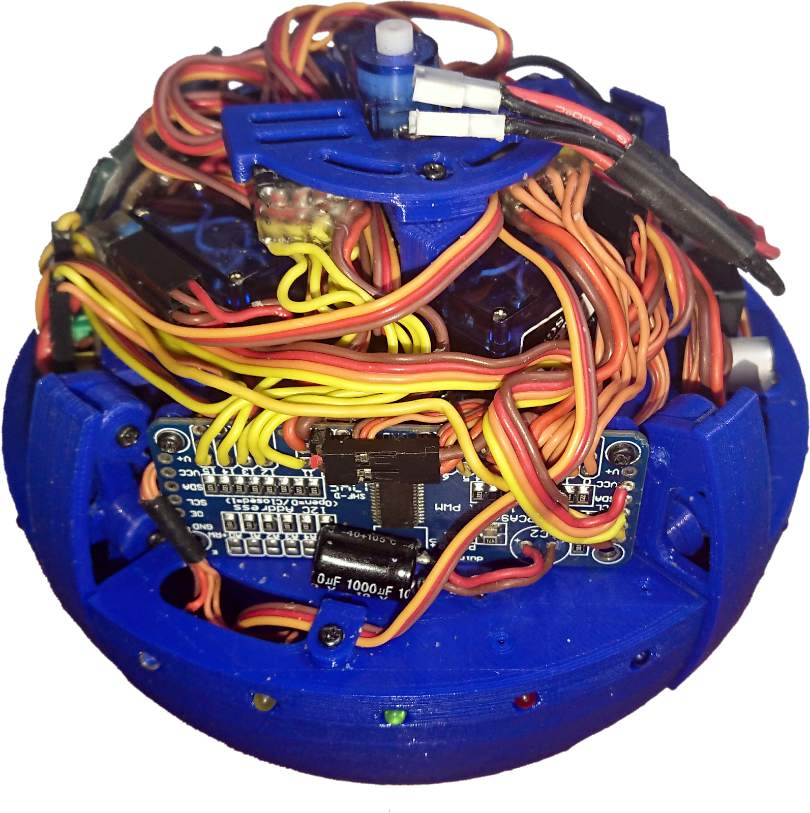 Tim's Blog Place: Spherical Quadruped Robot