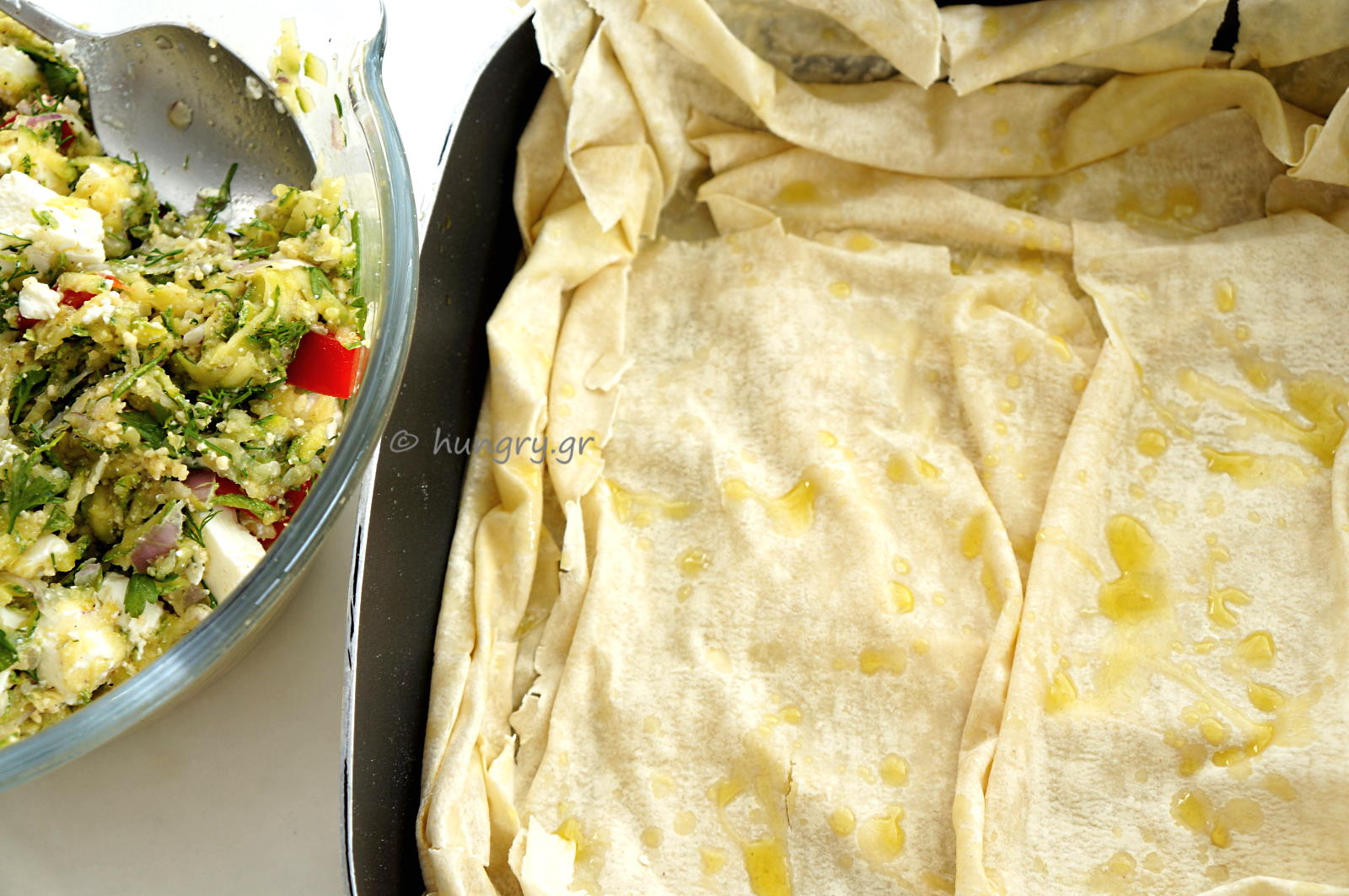 Kitchen Stories: Zucchini Pie with Frumenty & Feta Cheese