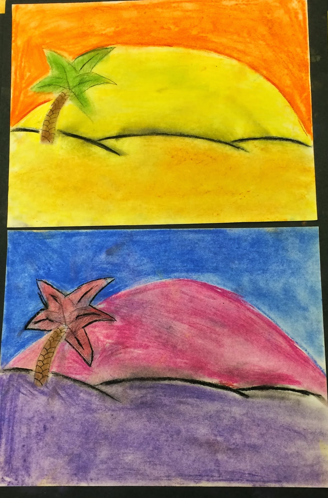 The Art Studio at Cooper Dual Language Academy: Monet Opposite Color ...