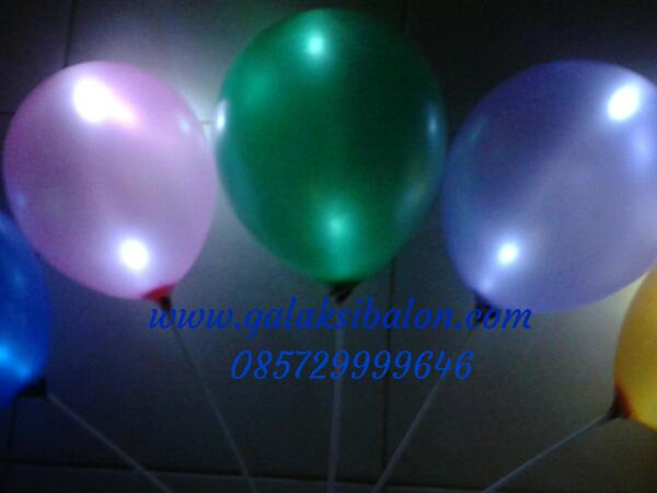 JUAL BALON LED BERANEKA MACAM WARNA - GALAKSI BALON