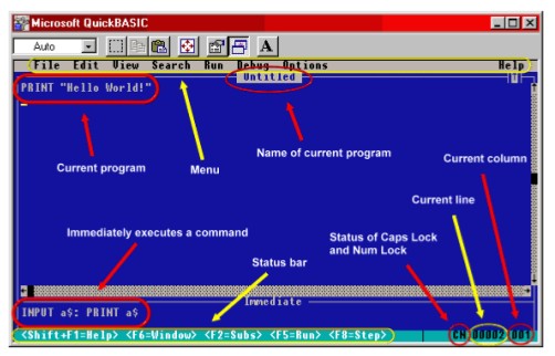 QBASIC 1.1 & QB64 Free Download ~ ELITCODE - Learning Starts Here