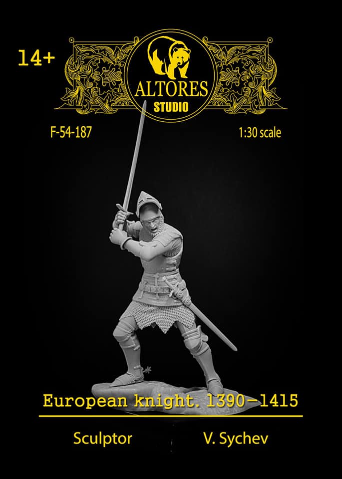 Wargame News and Terrain: Altores Studio: New 54mm European Knight 1390 ...