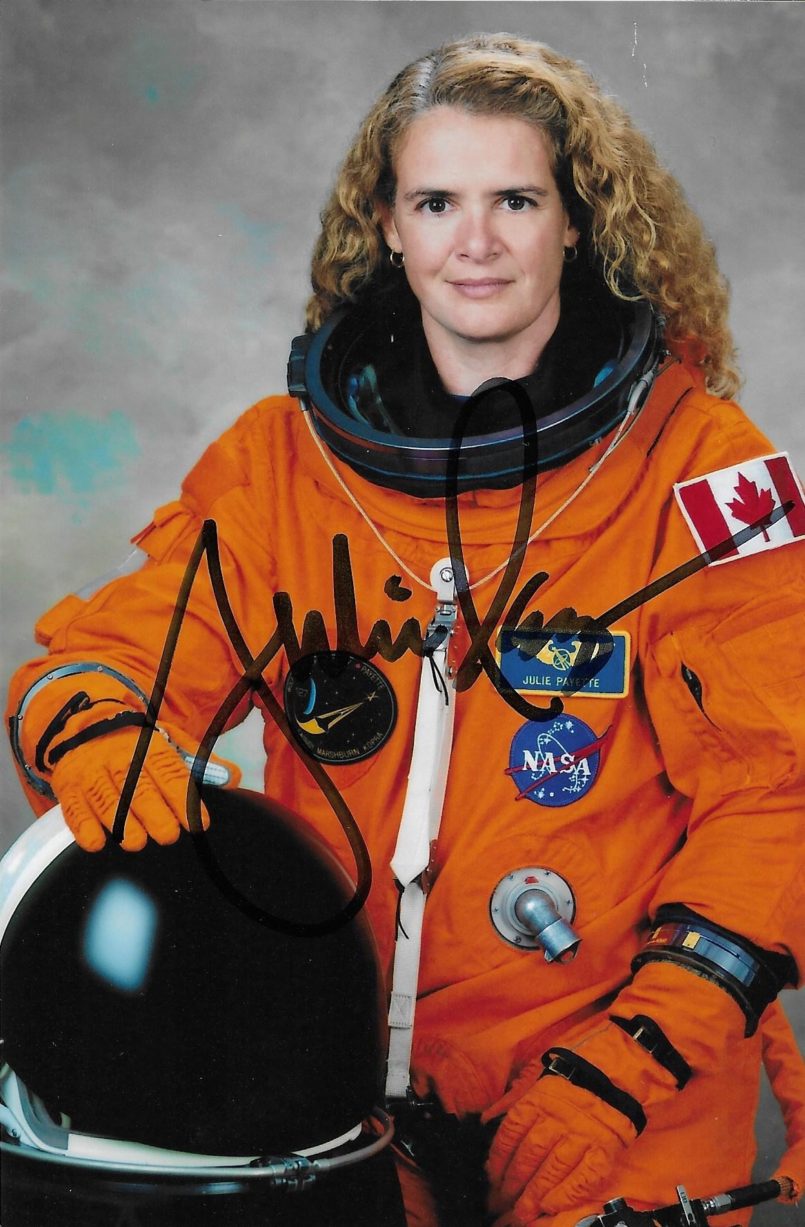 Autografy Mariu: Margaret Rhea Seddon, Julie Payette, Robert Lee Gibson ...