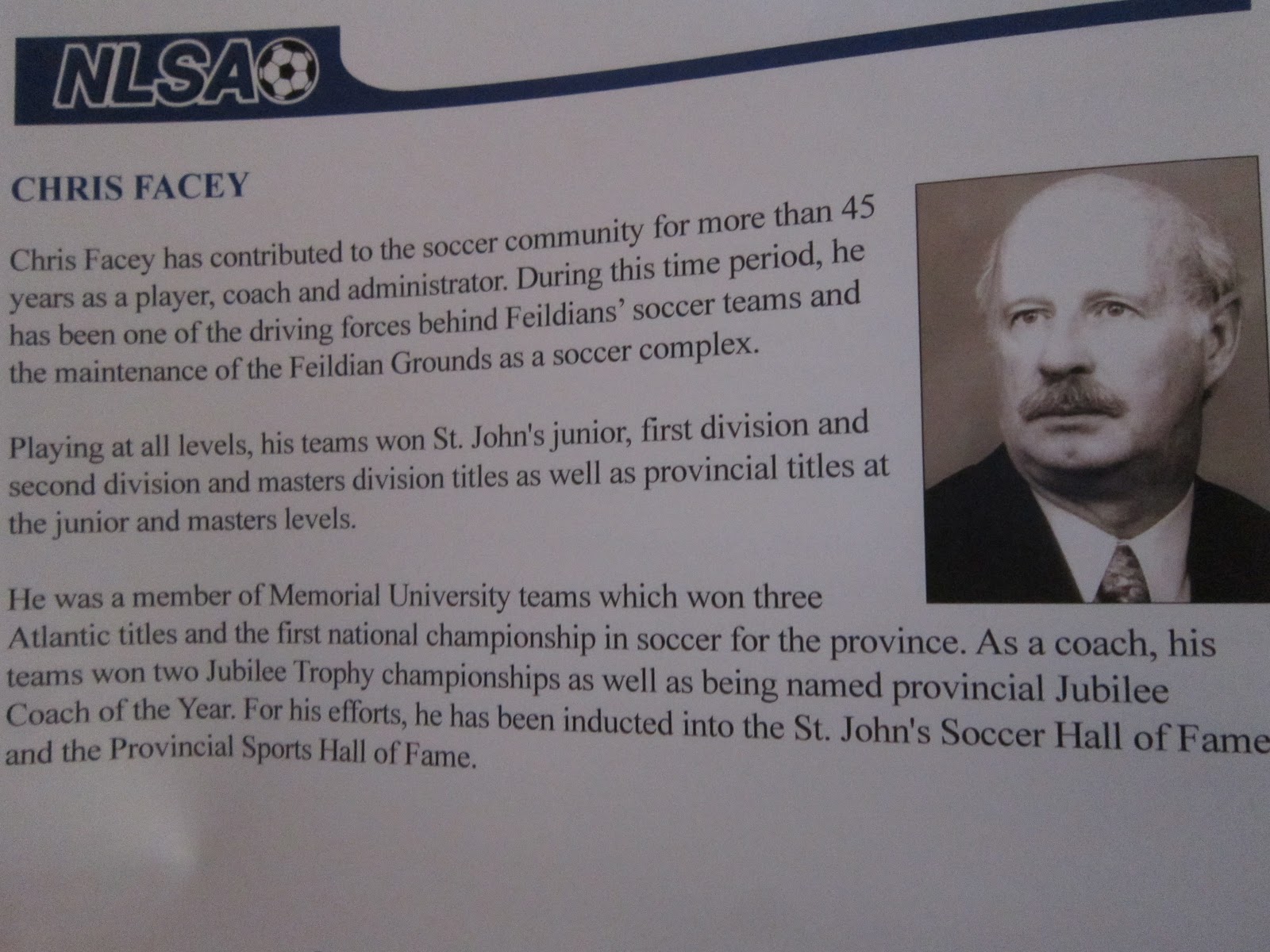 Gord Dunphy's Soccer Blog: 2012 NLSA Class of 2012 Hall of Fame ...