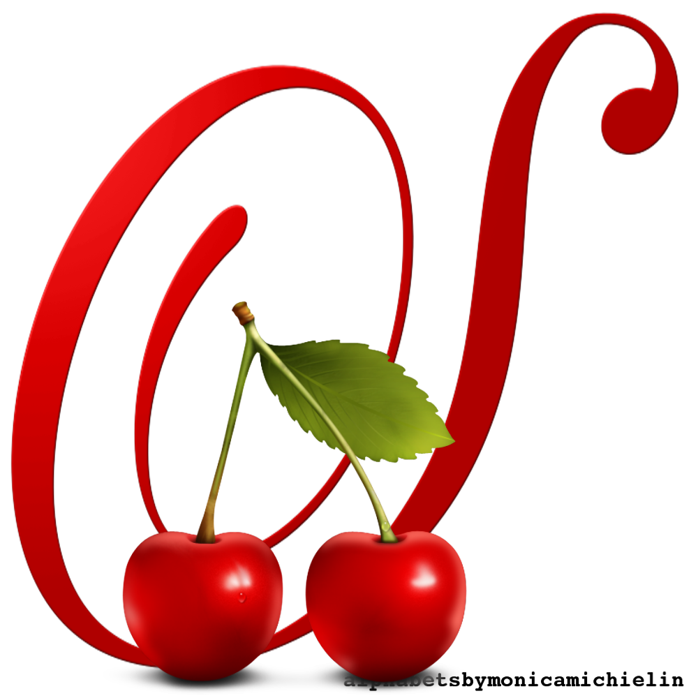 M. Michielin Alphabets: CHERRY ALPHABET, ALFABETO CEREJA FRUIT