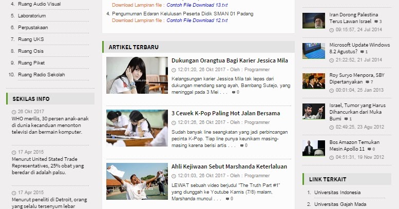 Source Code Website Sekolah Responsive Source Code