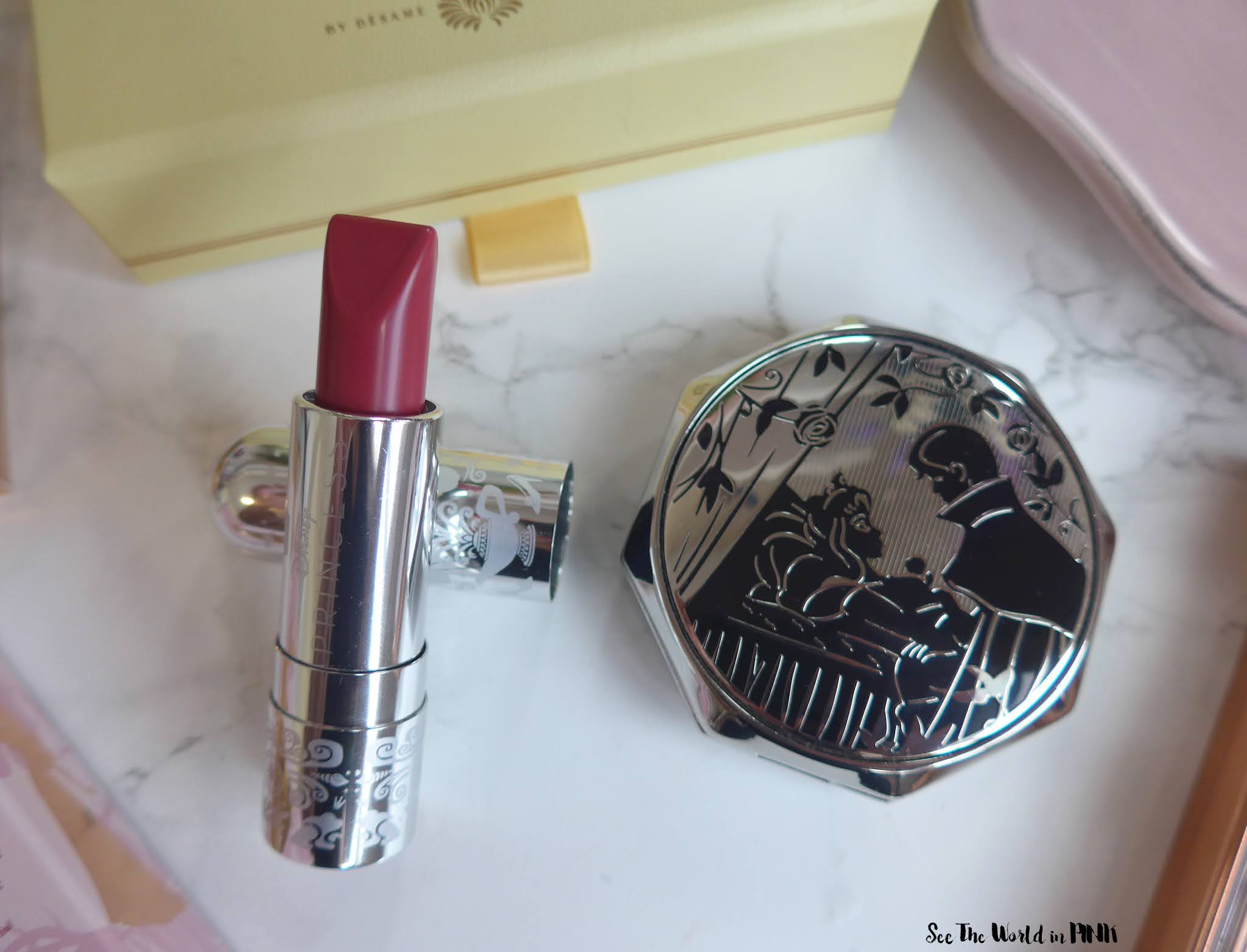 Besame Cosmetics - Aurora Disney Princess Signature Compact & Lipstick ...