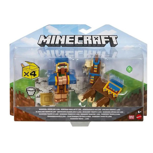 Minecraft Wandering Trader Craft-a-Block Series 1 Figure | Minecraft Merch