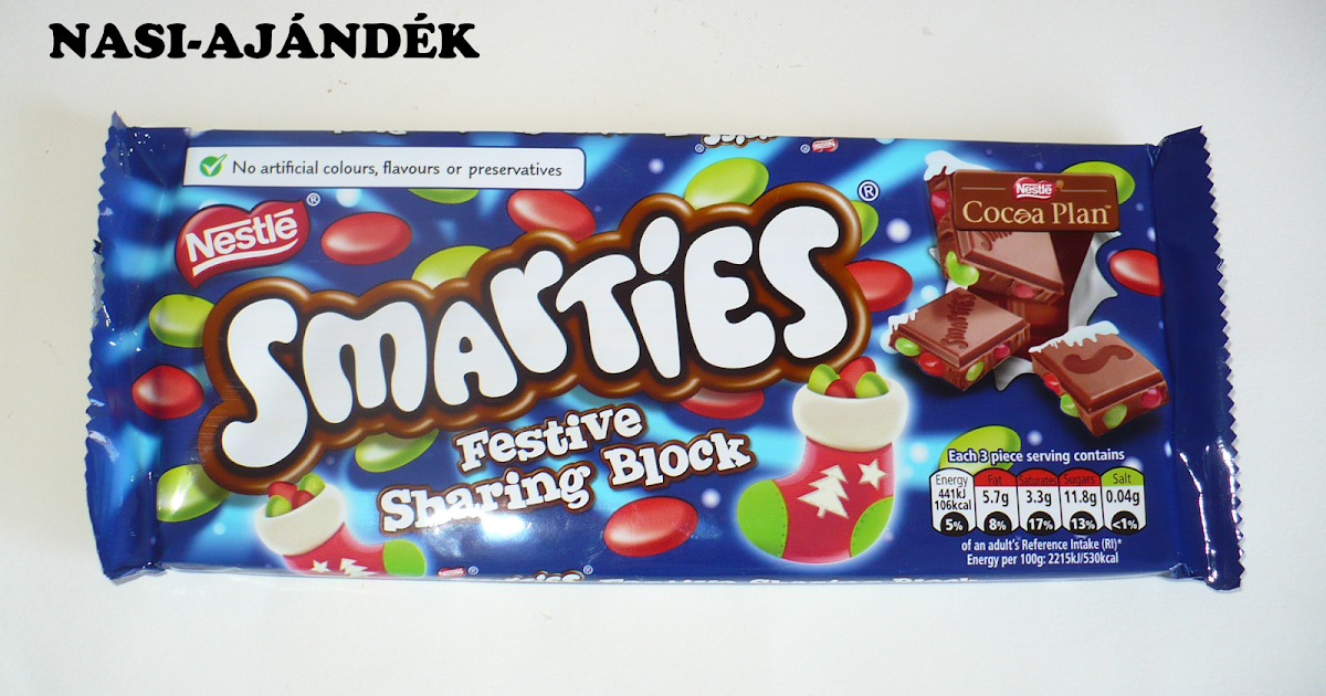 NESTLÉ 12.: SMARTIES FESTIVE SHARING BLOCK : SMARTIES-OS TEJCSOKI