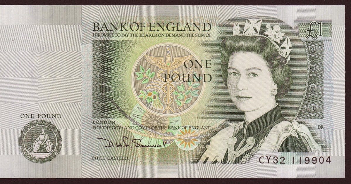 One Pound Note with Isaac Newton | Bank of England|World Banknotes ...