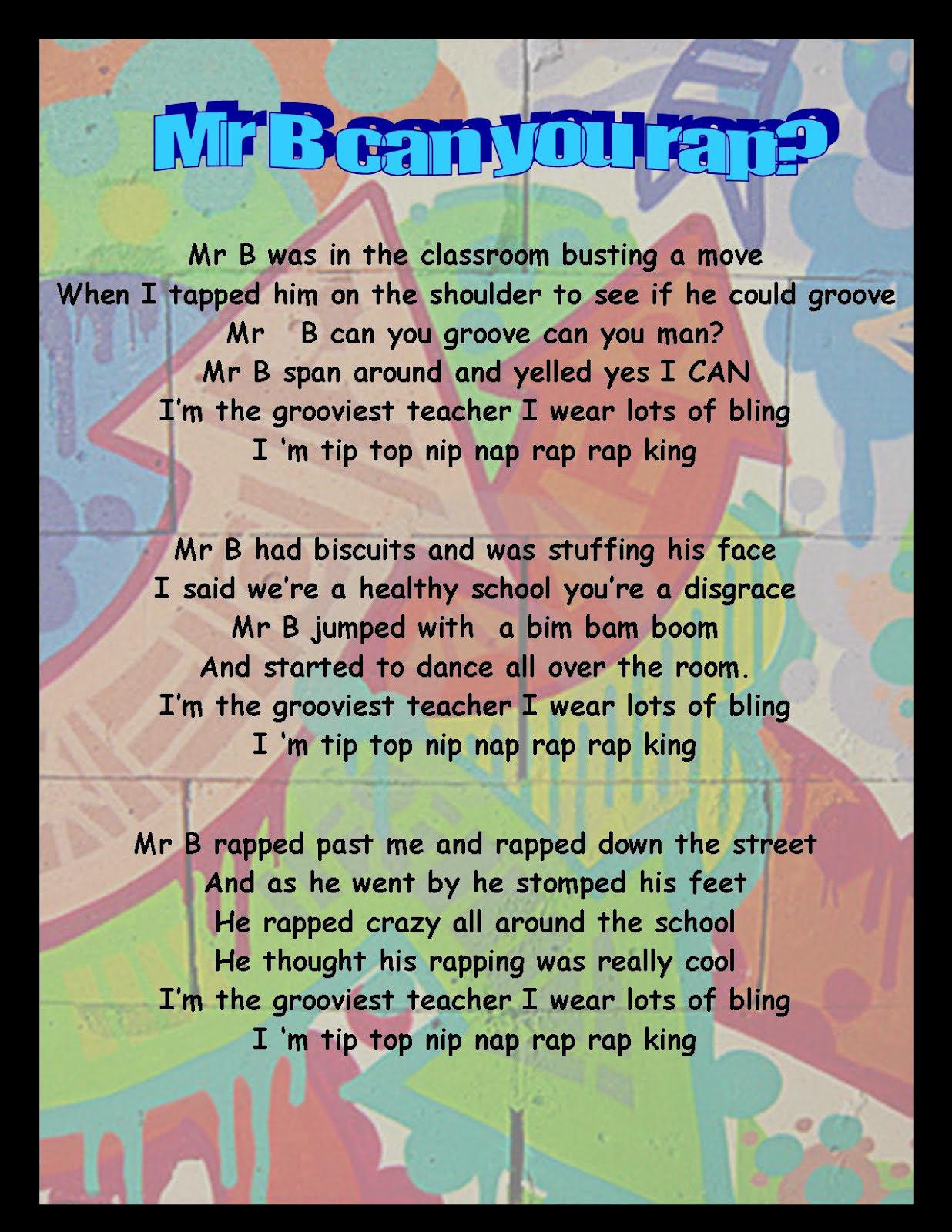 5/6B Class Blog: Performance Poems