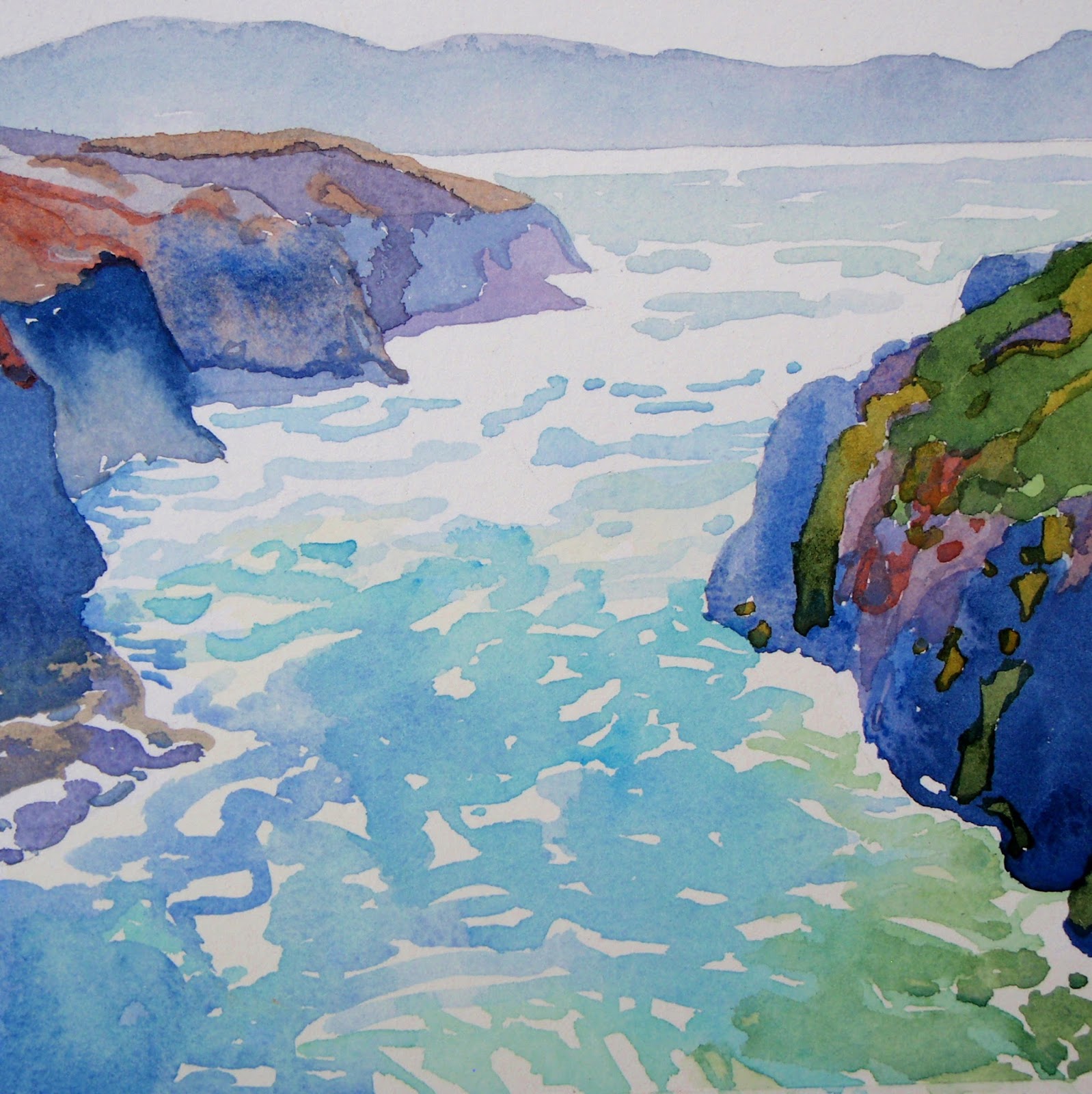 robin purcell california watercolors in the plein air tradition: 2017