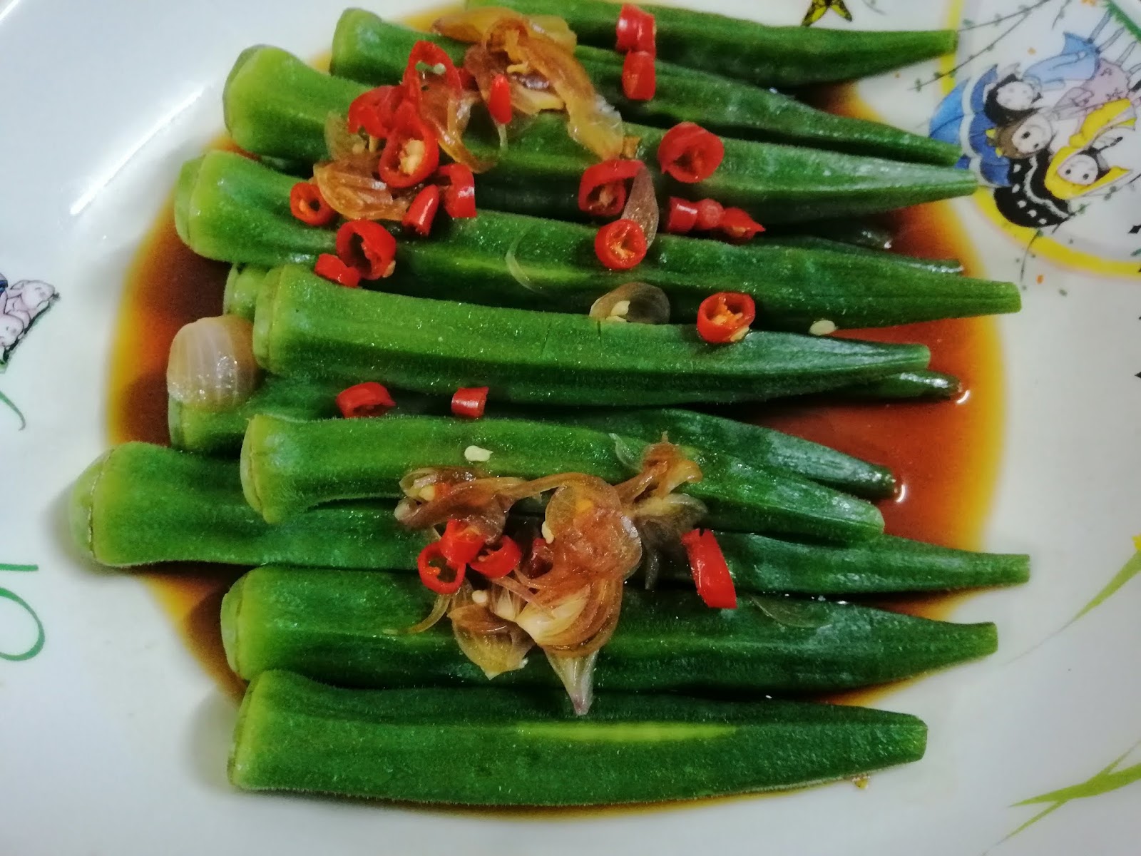 Enak Rasa Dari Dapur Kim: Steamed Ladies Finger