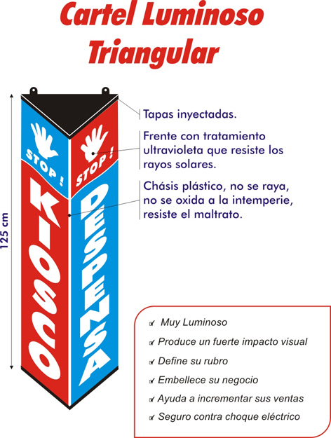 Imes Carteles: Cartel Luminoso Triangular