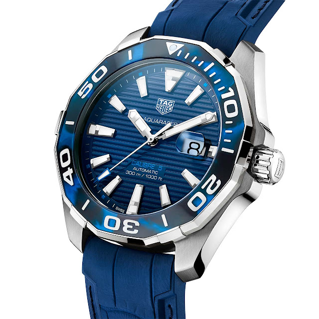 TAG Heuer - Aquaracer 43 mm Tortoise Shell Effect Calibre 5 Automatic ...