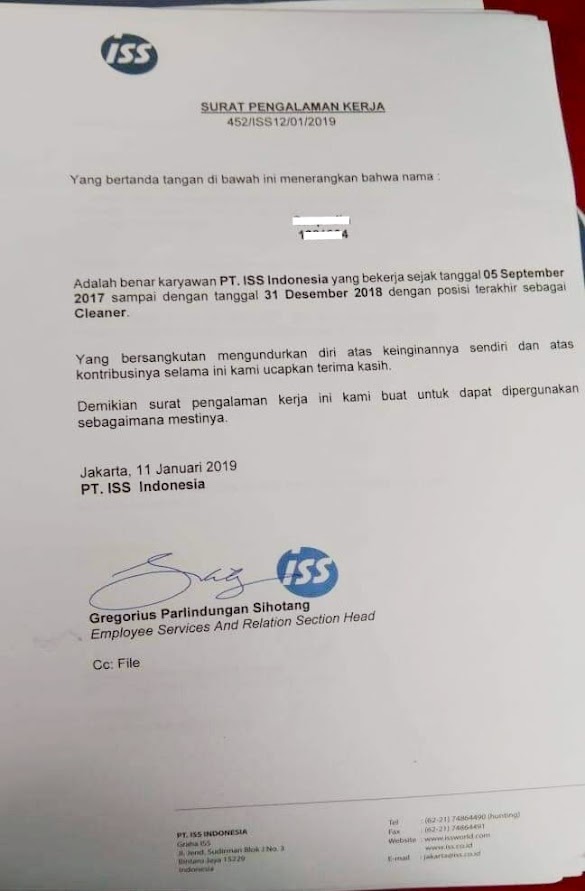 Yuk Simak Paklaring Iss Indonesia Terbaik - Dapatkan Contoh Surat Terbaik