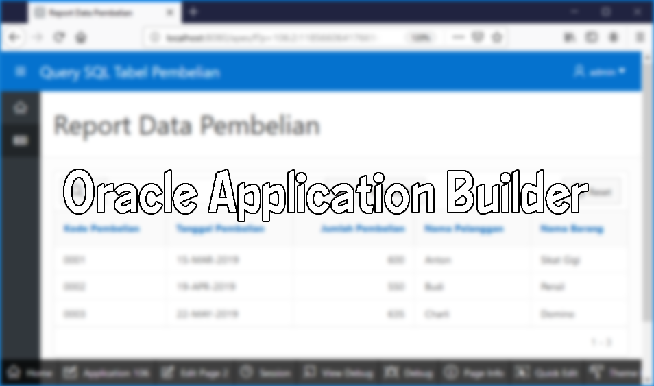 Oracle Apex 7 - Query di Application Builder Using SQL Builder ~ Open ...
