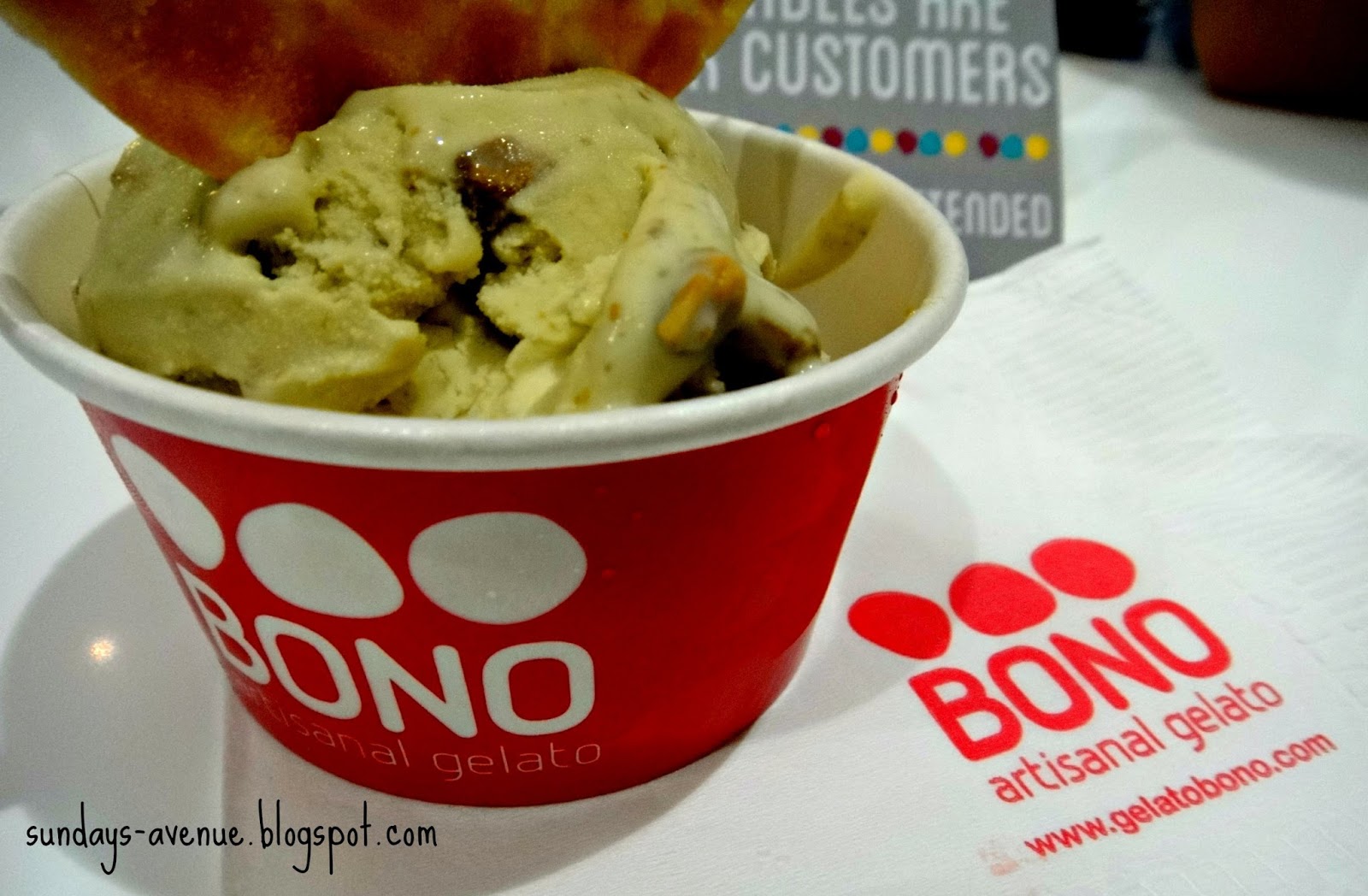 Sunday's Avenue: BONO Artisanal Gelato now open in The Podium