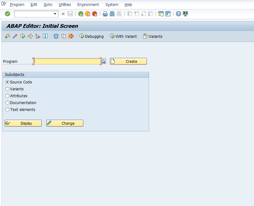 sap abap transaction codes