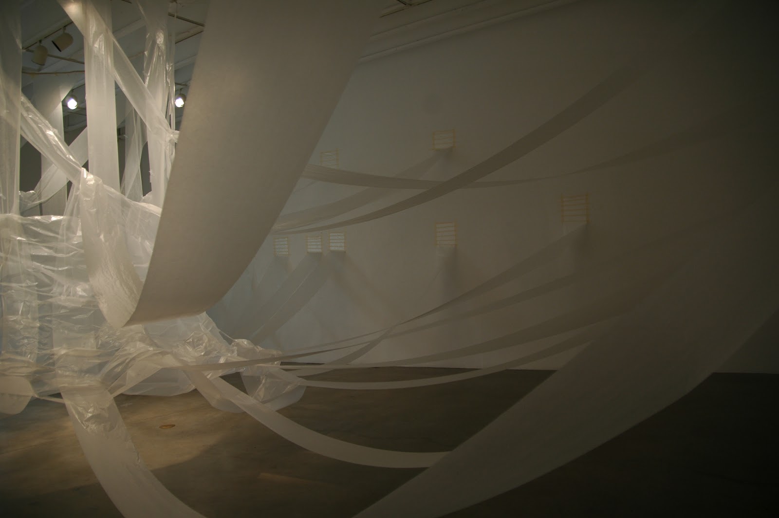 immersion into depth: Wax Paper Installation