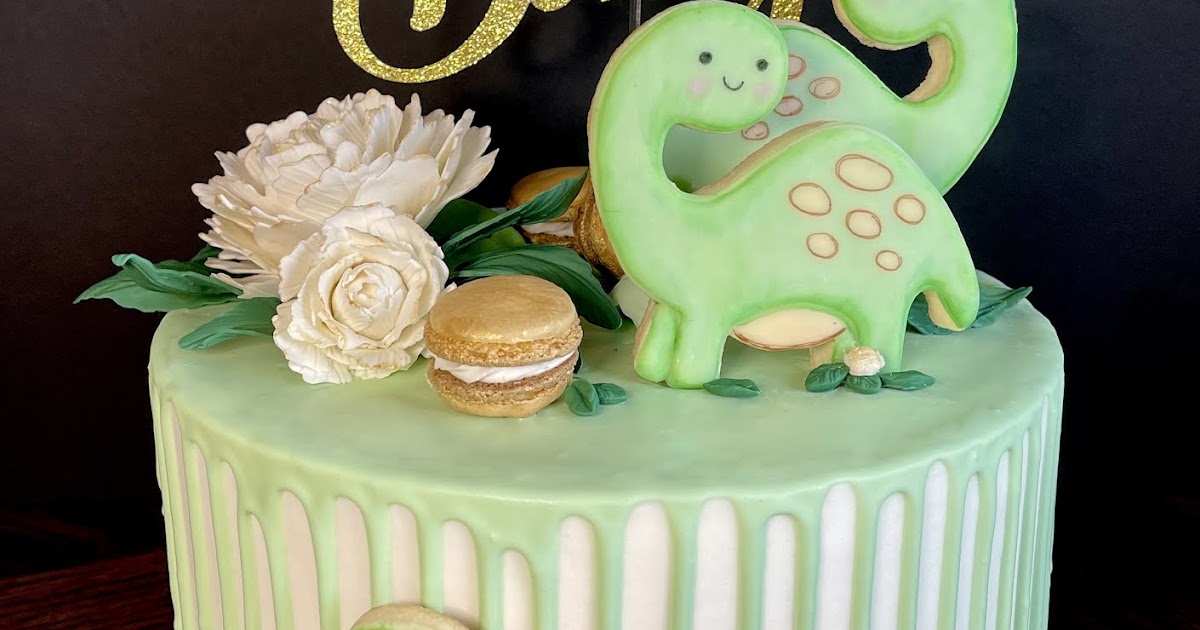 The Bake More: Baby Brontosaurus Shower Cake