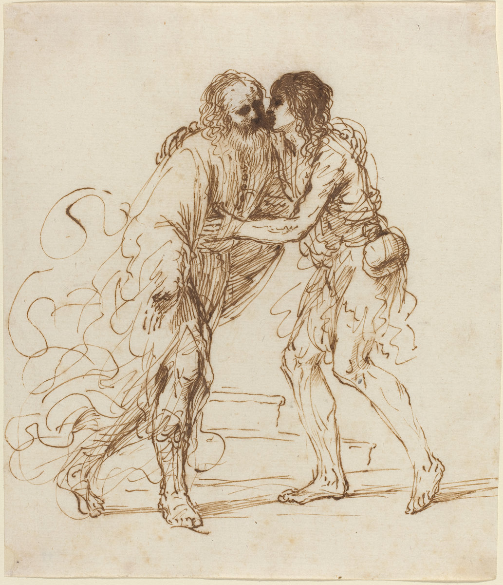 Spencer Alley: Guercino (1591-1666) - Later Drawings - 1640-45