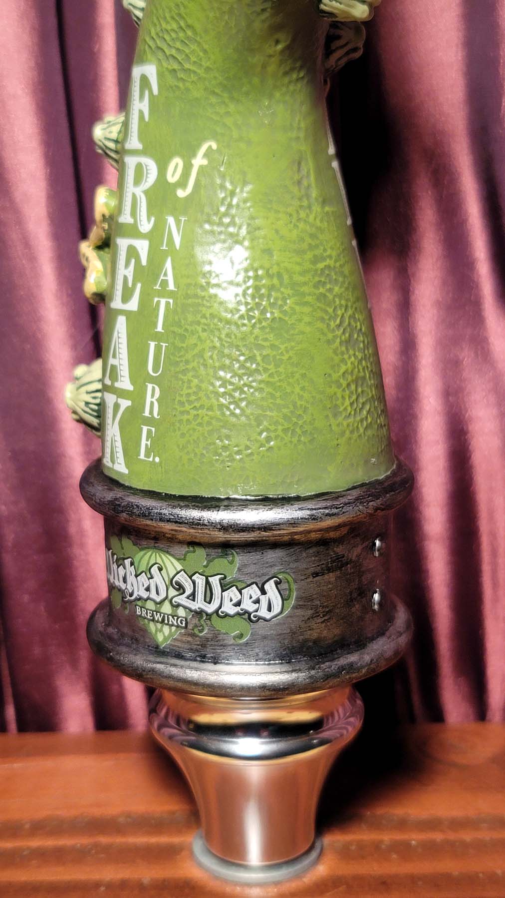 Tap Handle #776: Wicked Weed (AB InBev) - Freak of Nature Double IPA