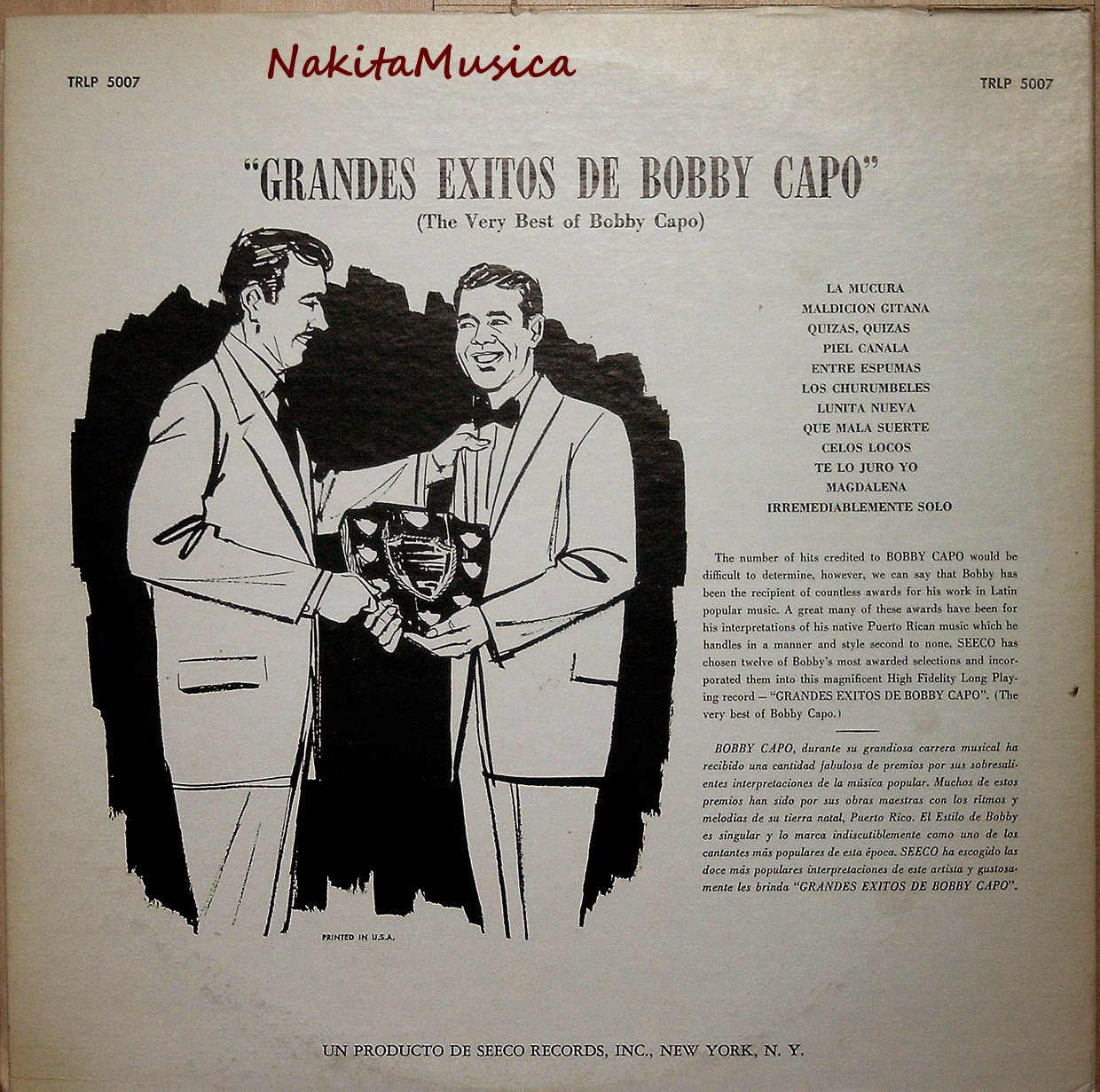 TROPICALES DEL RECUERDO: Bobby Capo - Grandes Exitos De Bobby Capo