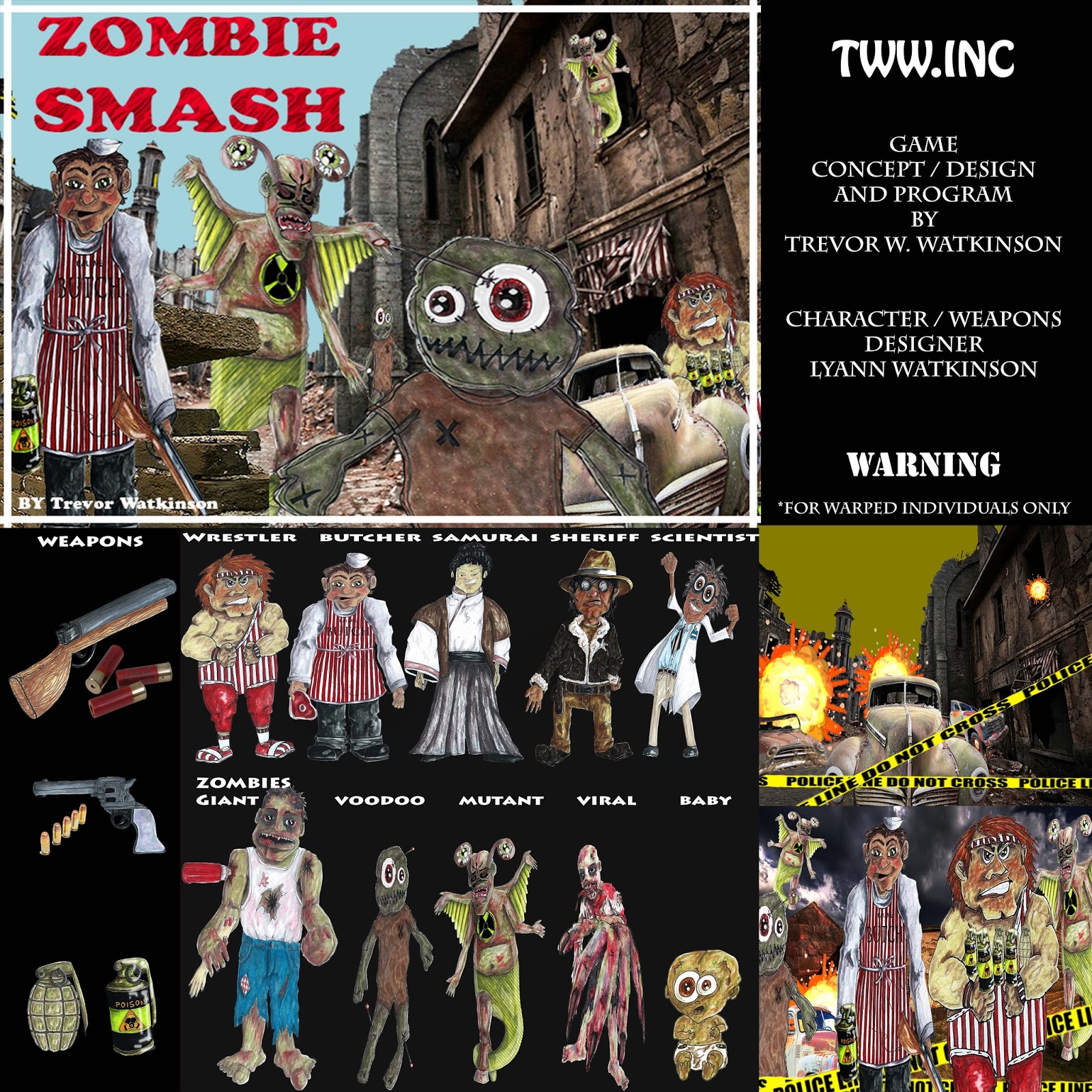 The Crafted Palette: ZOMBIE SMASH