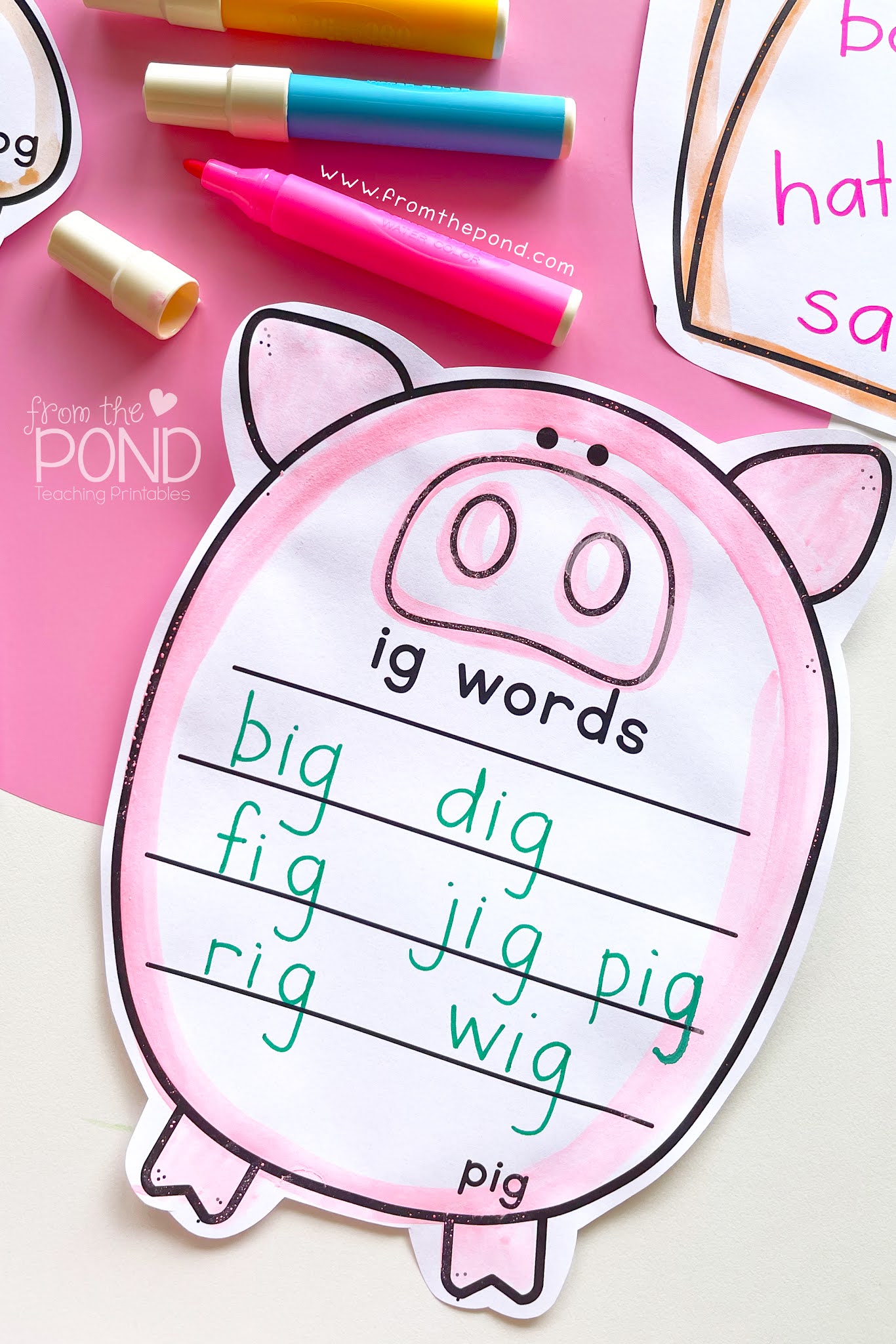 Word Families | From the Pond