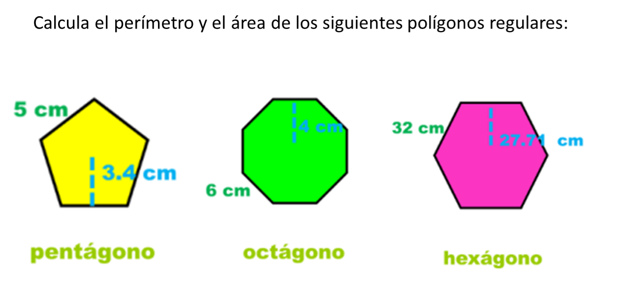 Para que te enteres: TAREA 30 matemáticas: área polígonos regulares