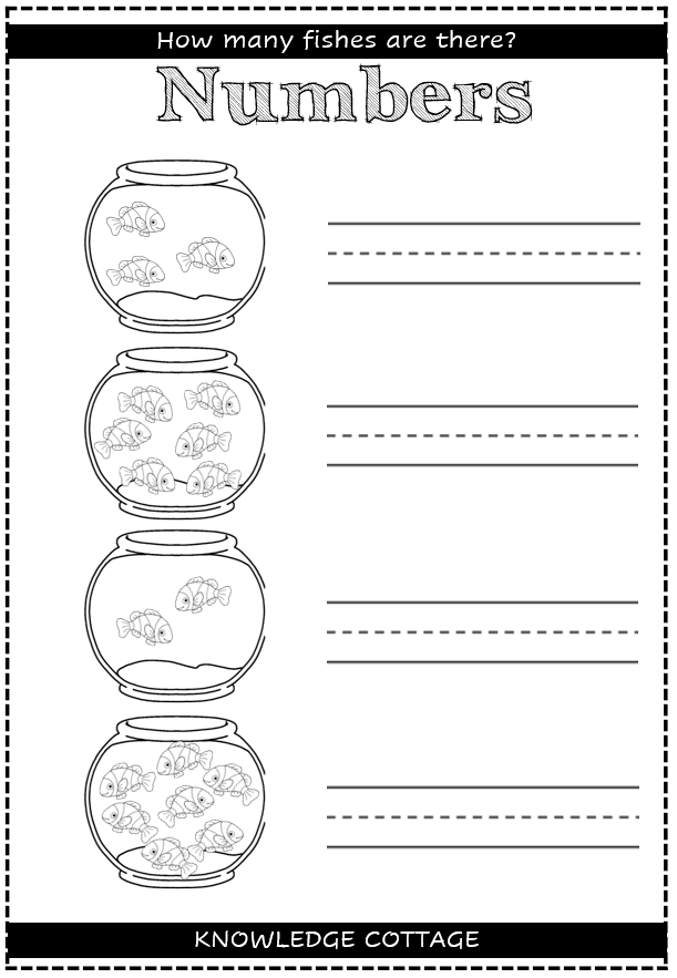 Numbers Worksheet : Free Printable