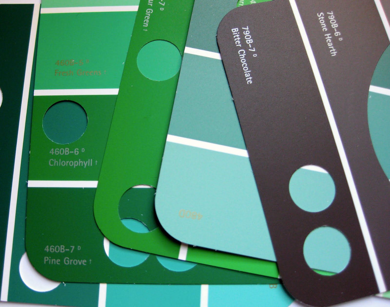 At Home With Crab Apple Designs: Paint Sample Christmas Tree Card