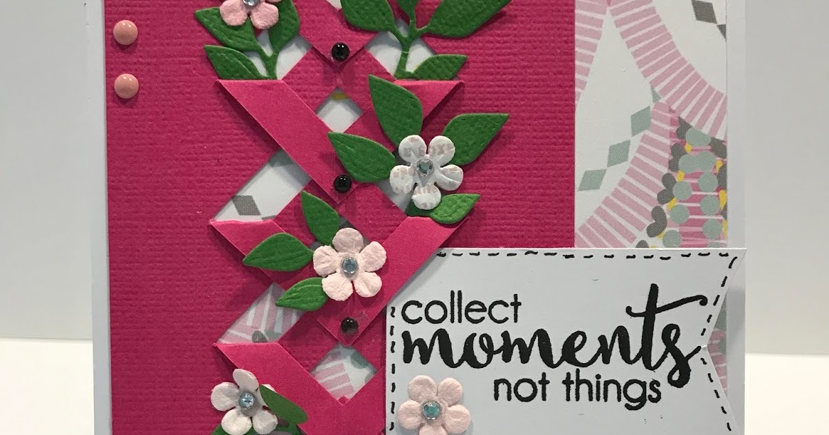 SCRAPBOOKING WITH M.E.: Lattice Braided Card