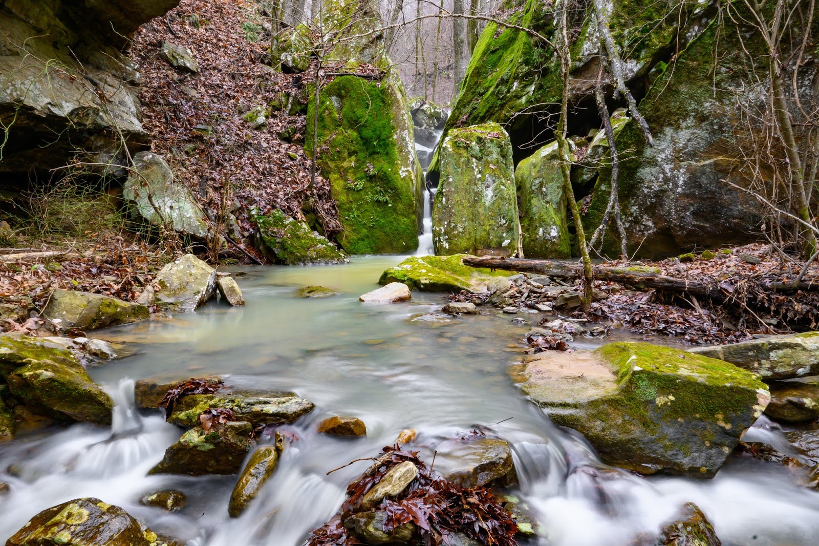 Rick's Hiking Blog: Waldo Mountain waterfalls and bluffs, Ozarks along ...